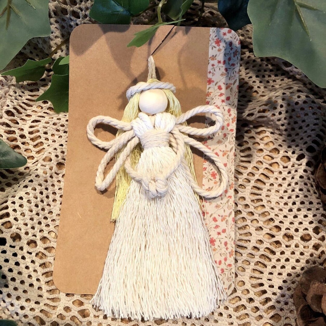 Macramé Angel, Angel Ornament, Fairy Doll ,girl Gift, Christmas ...