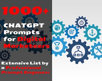 Chatgpt Prompts for Digital Marketers 1000 Ai-generated - Etsy