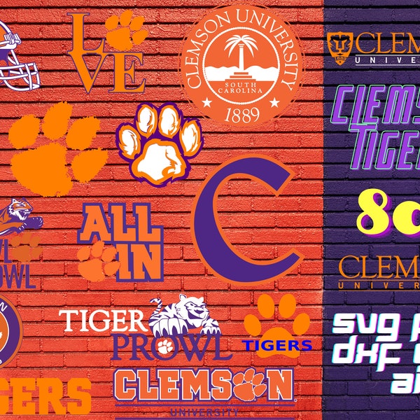 Clemson Paw Print - Etsy