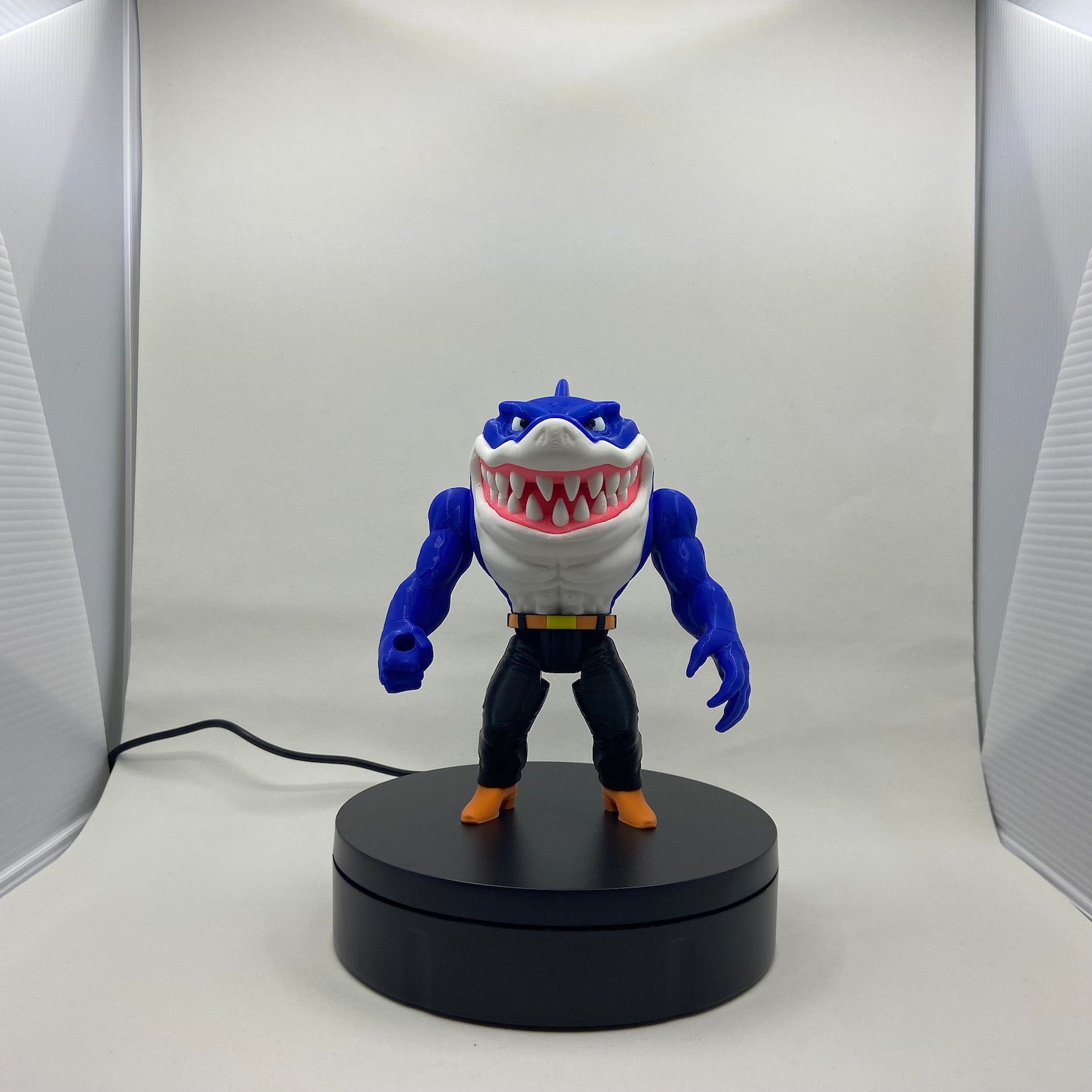 Full Color and Posable 3D Printed Street Sharks Ripster Slammu Jab ...