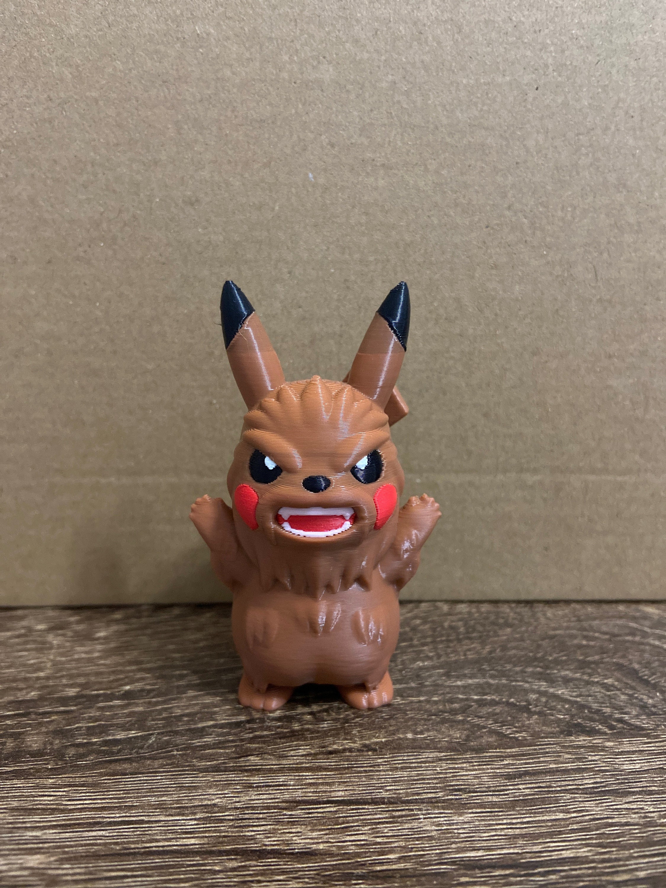 Full Color 3D Printed Chewbacca Pikachu Mash up Star Wars - Etsy