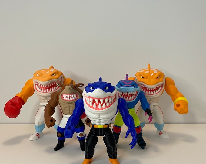 1994 Street Shark JAB Rubber Hand Puppet. Street Wise Designs VERY RARE ...