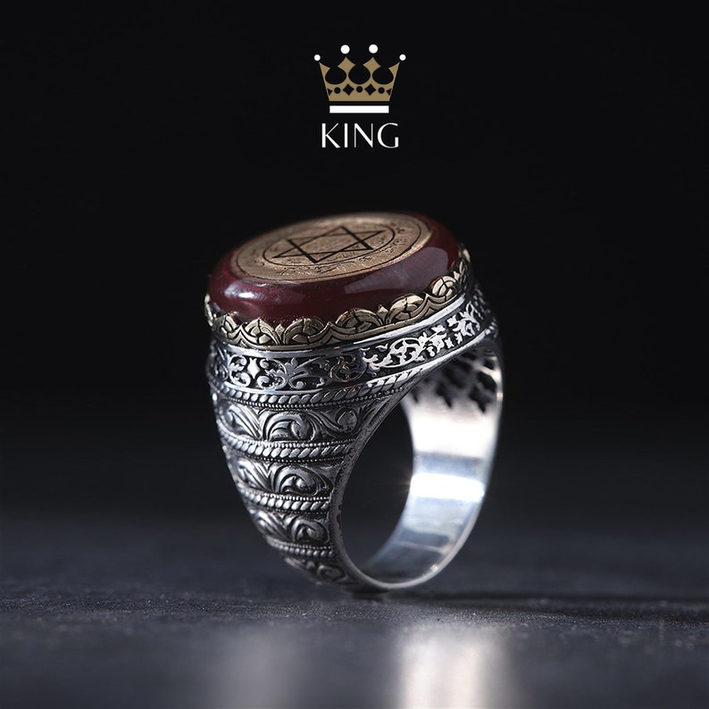 Seal of Suleyman Ring 925K Sterling Silver Ring Ottoman - Etsy