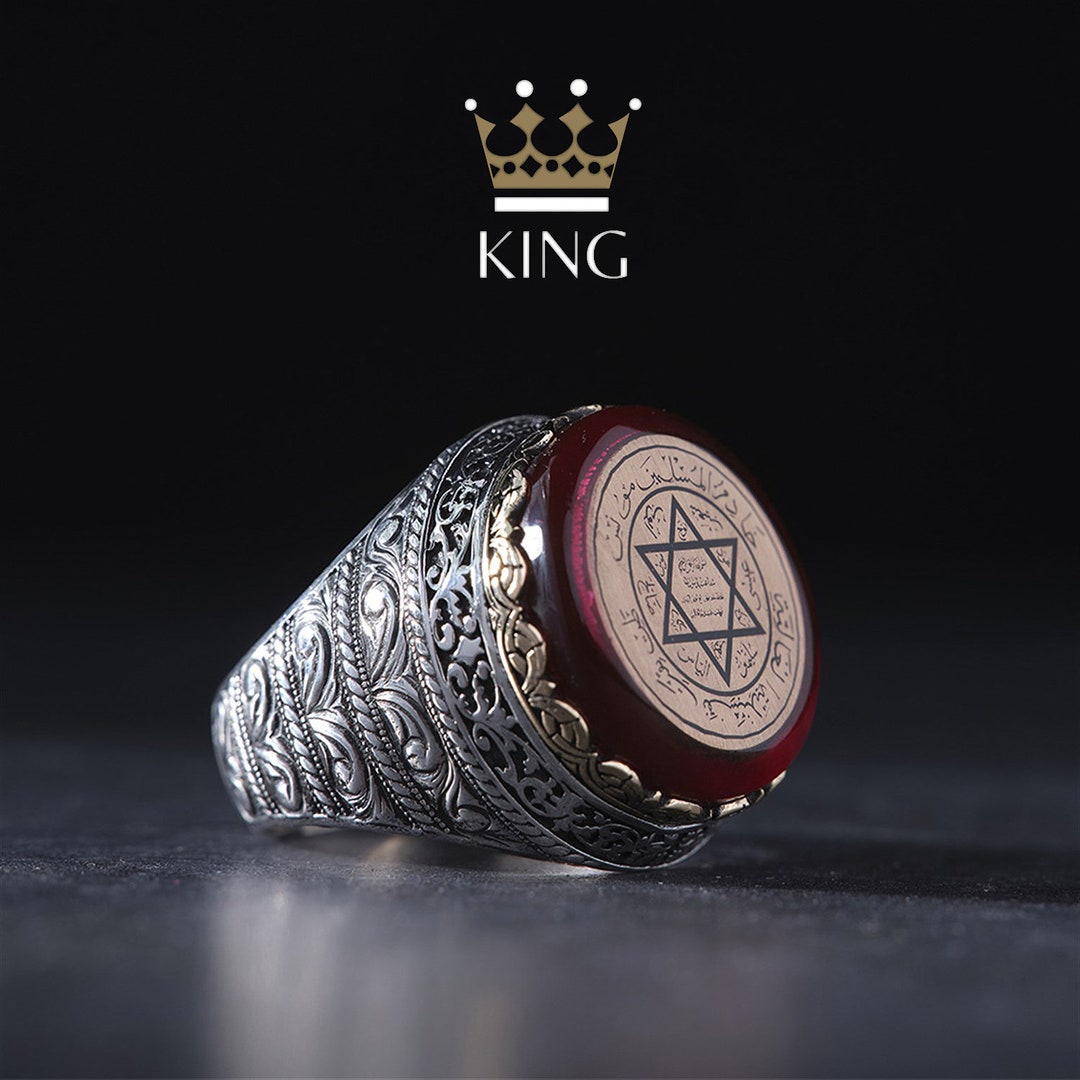 Seal of Suleyman Ring 925K Sterling Silver Ring Ottoman - Etsy