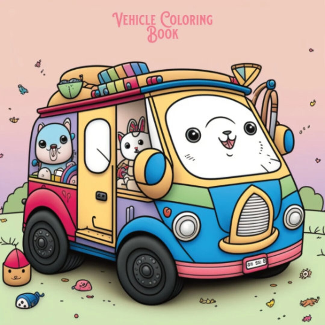 Printable Vehicle Coloring Book for Kids | 30 Fun and Engaging ...