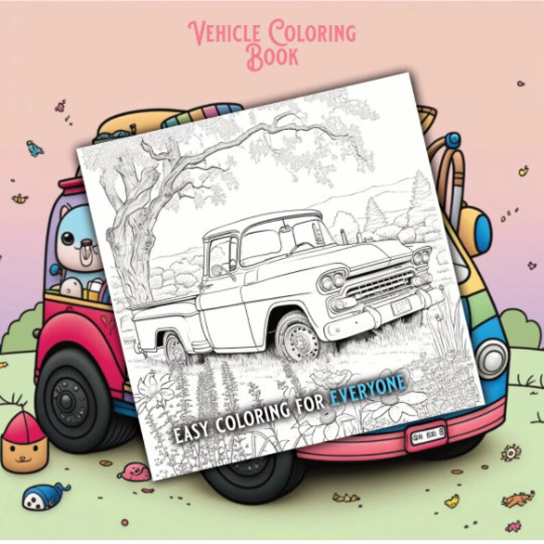 Printable Vehicle Coloring Book for Kids | 30 Fun and Engaging ...