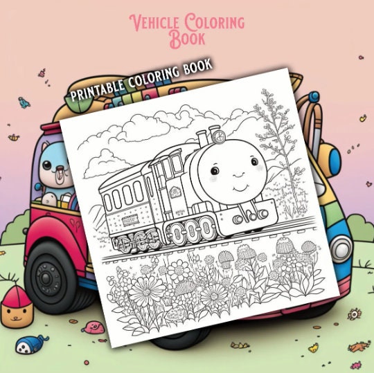 Printable Vehicle Coloring Book for Kids | 30 Fun and Engaging ...