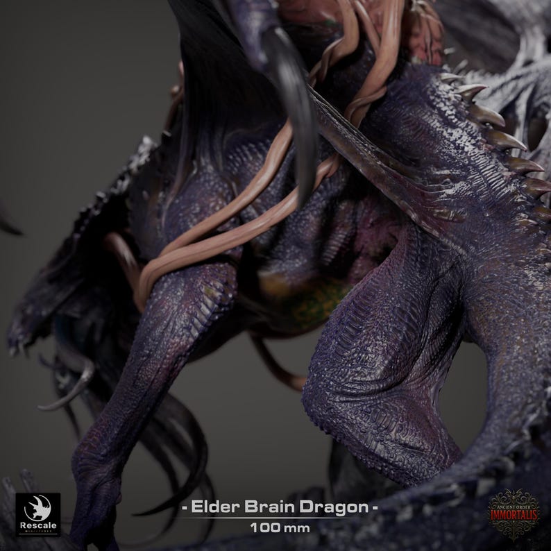 Legendary Elder Brain Dragon - 3D Printed / Fantasy / the Lord of the ...