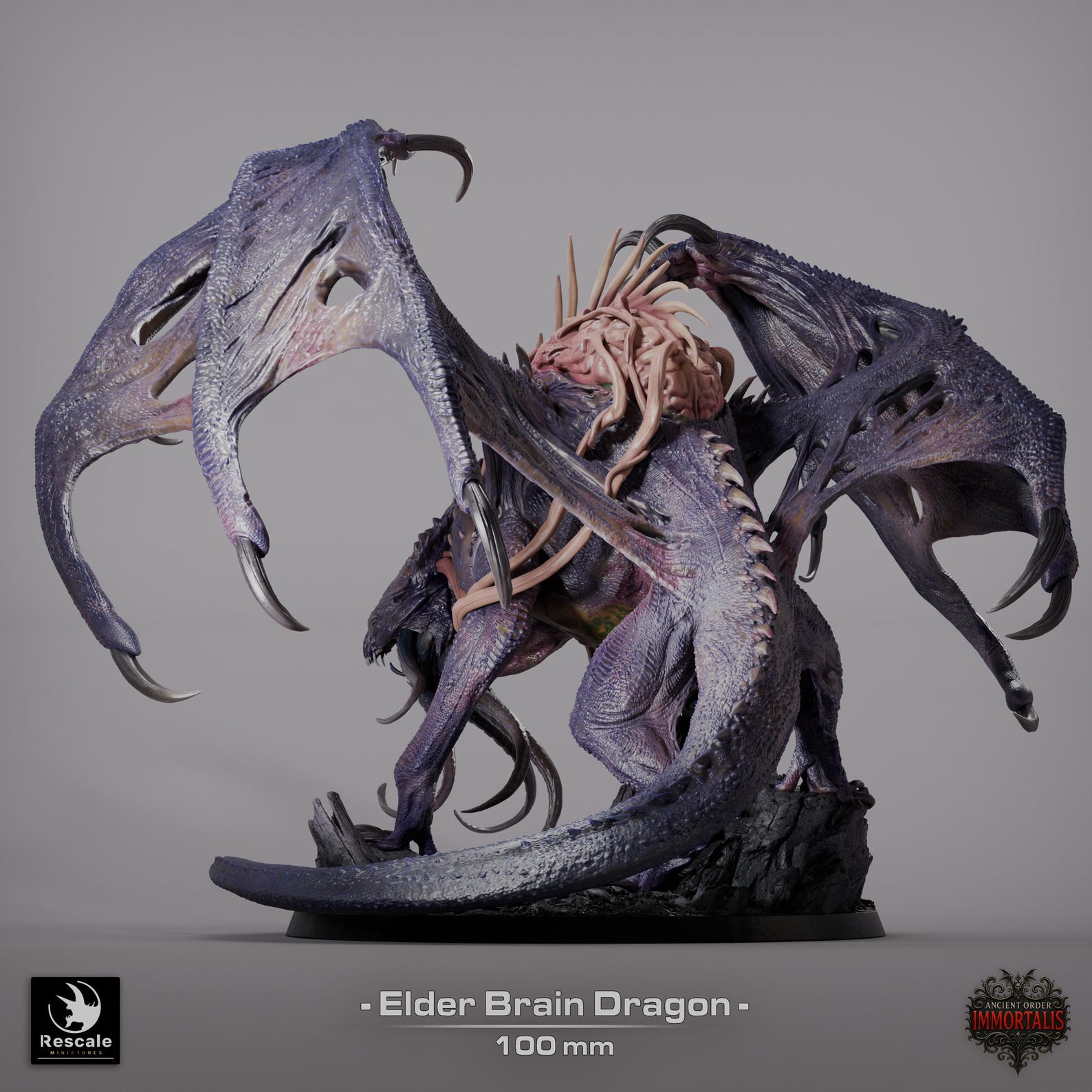 Legendary Elder Brain Dragon - 3D Printed / Fantasy / the Lord of the ...
