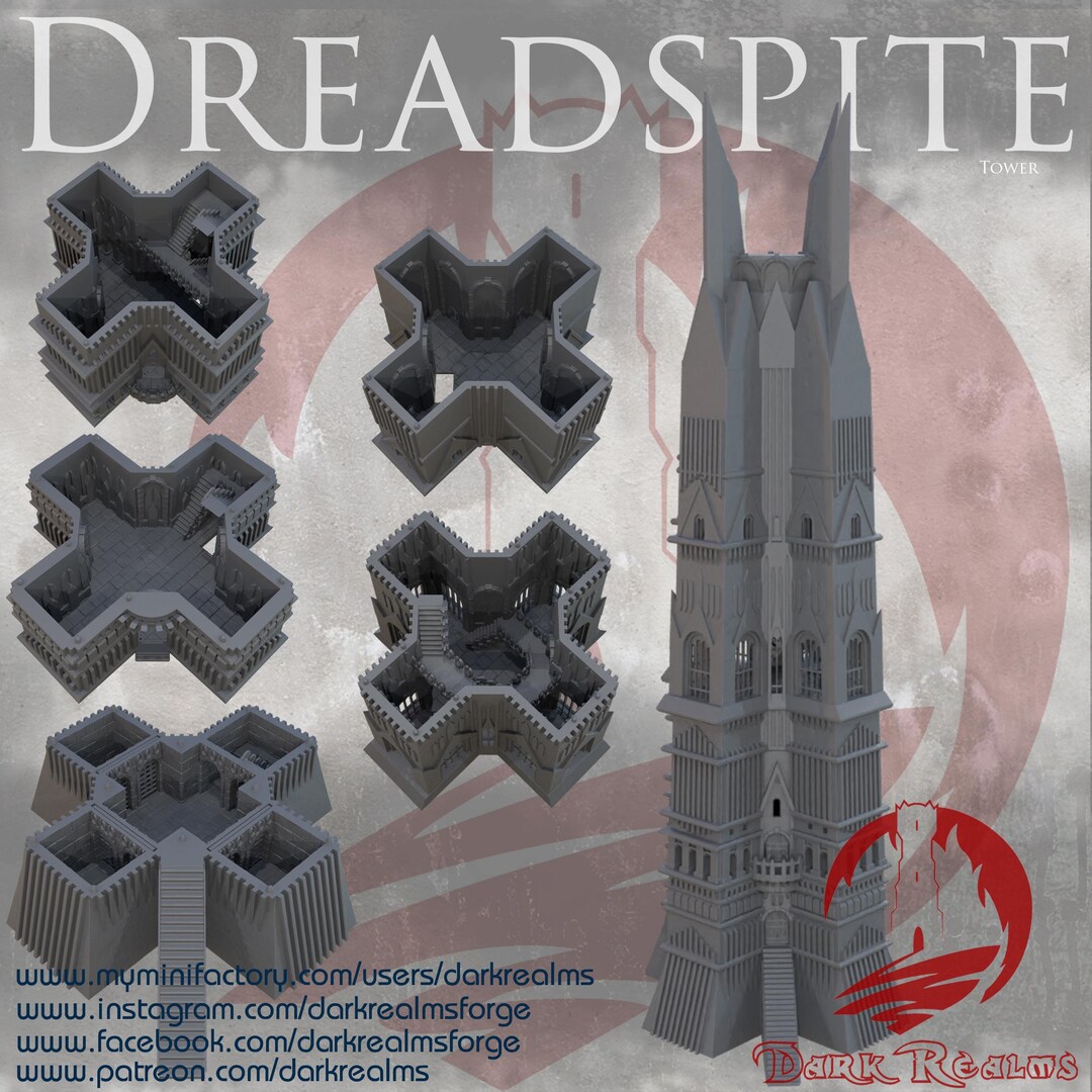 Necromancer's Tower - Mordor / Sauron / Wizard / Fantasy / Terrain ...