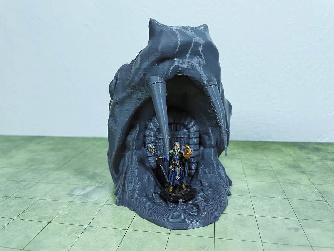 SNAKE DUNGEON ENTRANCE D&D / Pathfinder Scenery - Etsy