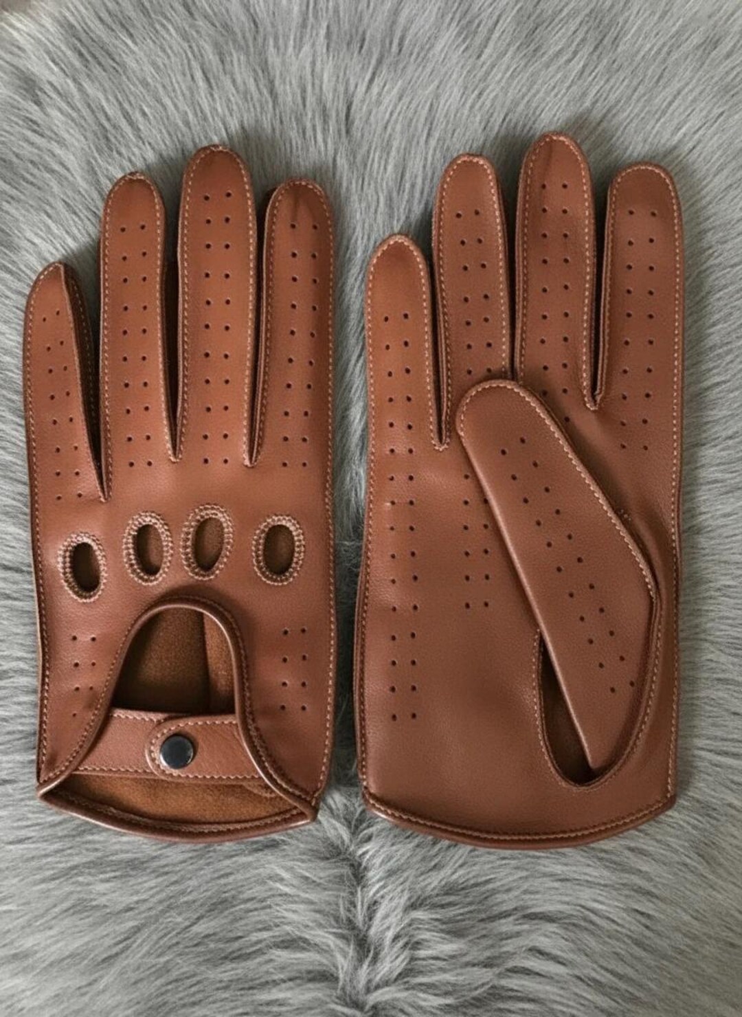 Women Driving Gloves Women's Classic Leather Driving Gloves Soft ...