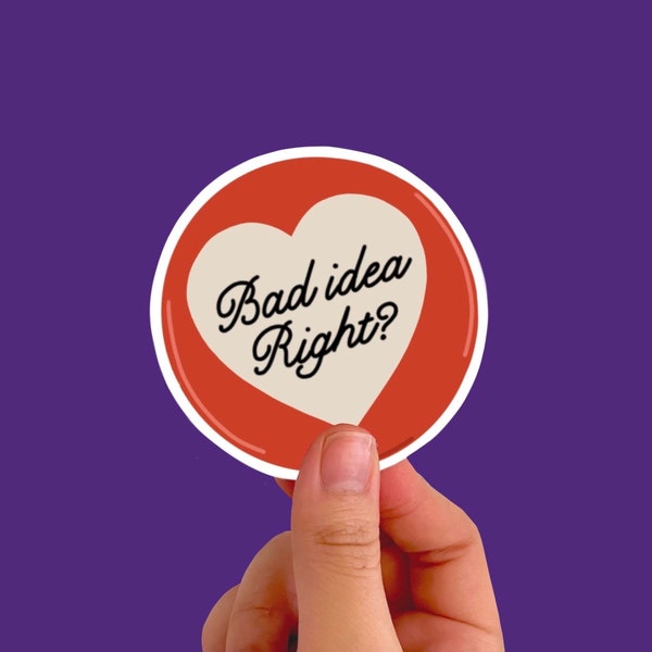 Sticker Olivia Bad Idea Right - Etsy