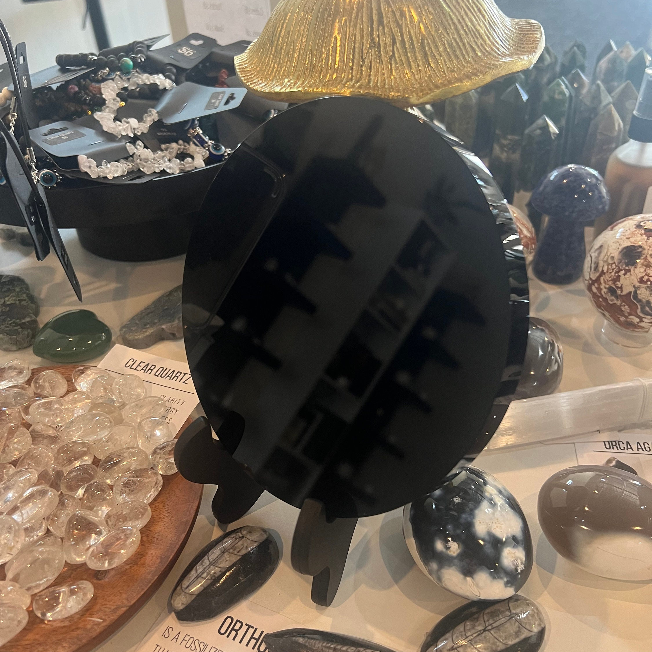 Obsidian SCRYING MAGIC MIRROR - Etsy