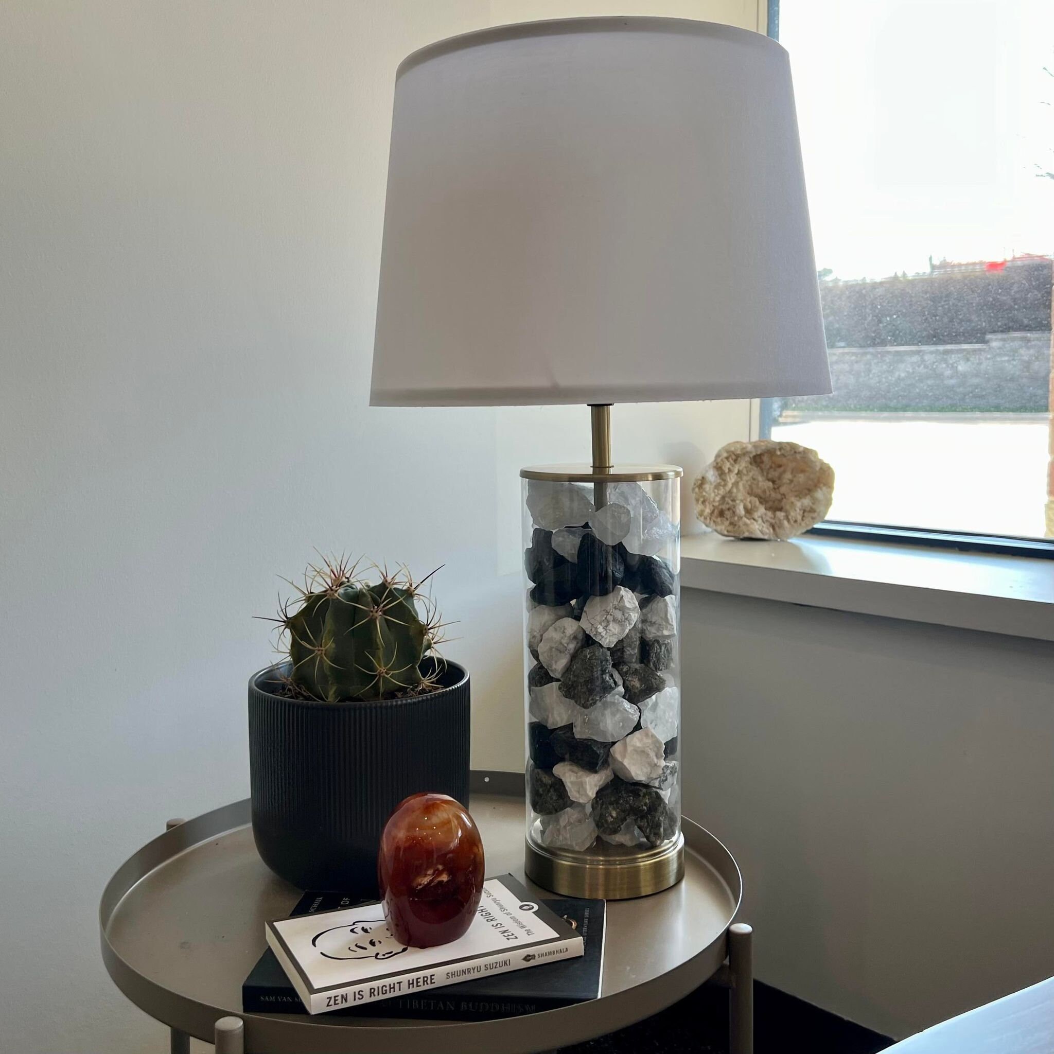 Crystal Filled Table Lamp - Etsy