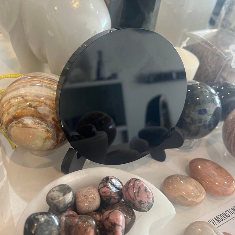Obsidian SCRYING MAGIC MIRROR - Etsy