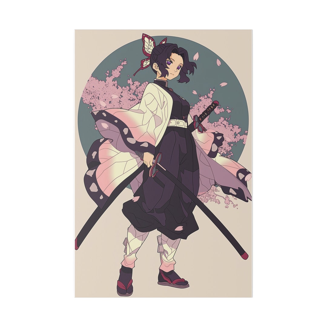 Kanae Kocho Flower Hashira Canvas Art Demon Slayer Inspired Wall Decor ...
