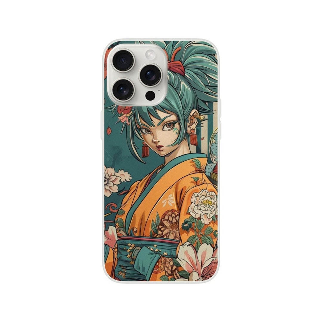 Bulma Dragon Ball Dressed as Samurai Case for iPhone 15 14 13 12 11 Pro ...