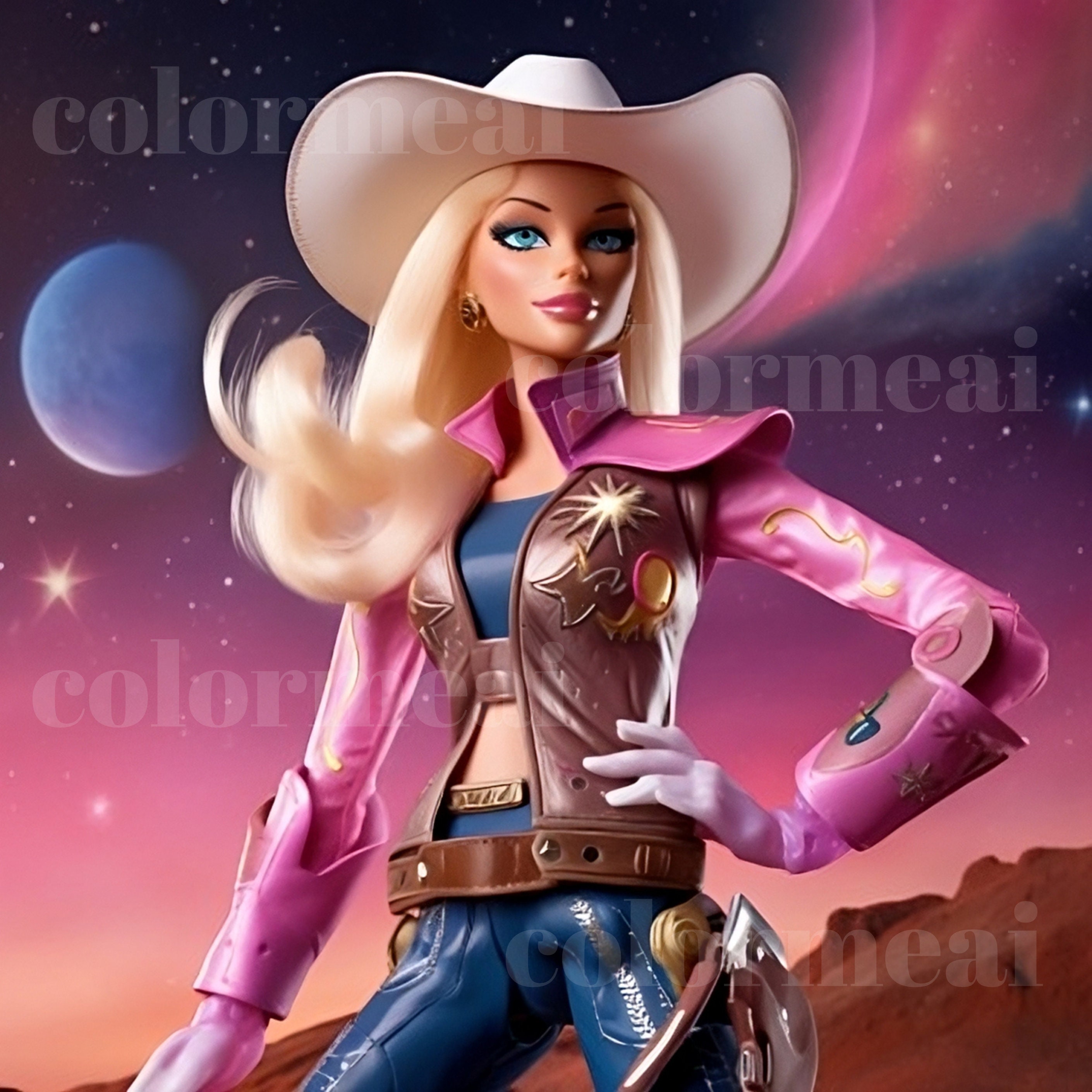 Space Cowgirl Print Space Cowgirl Party Instant Download Space Cowgirl ...