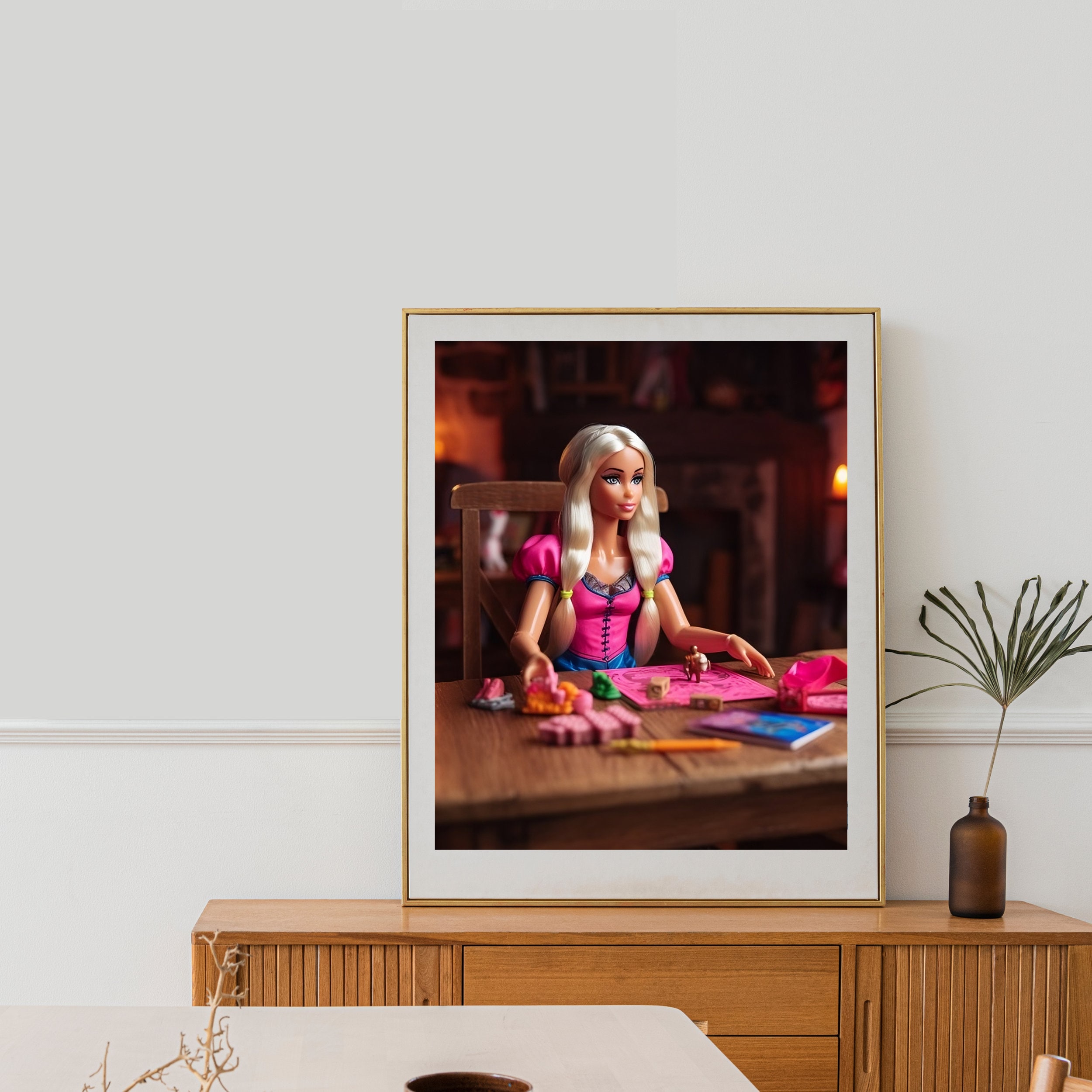 DND Female Mini Poster: Doll DND Board Game Art (digital Download) - Etsy