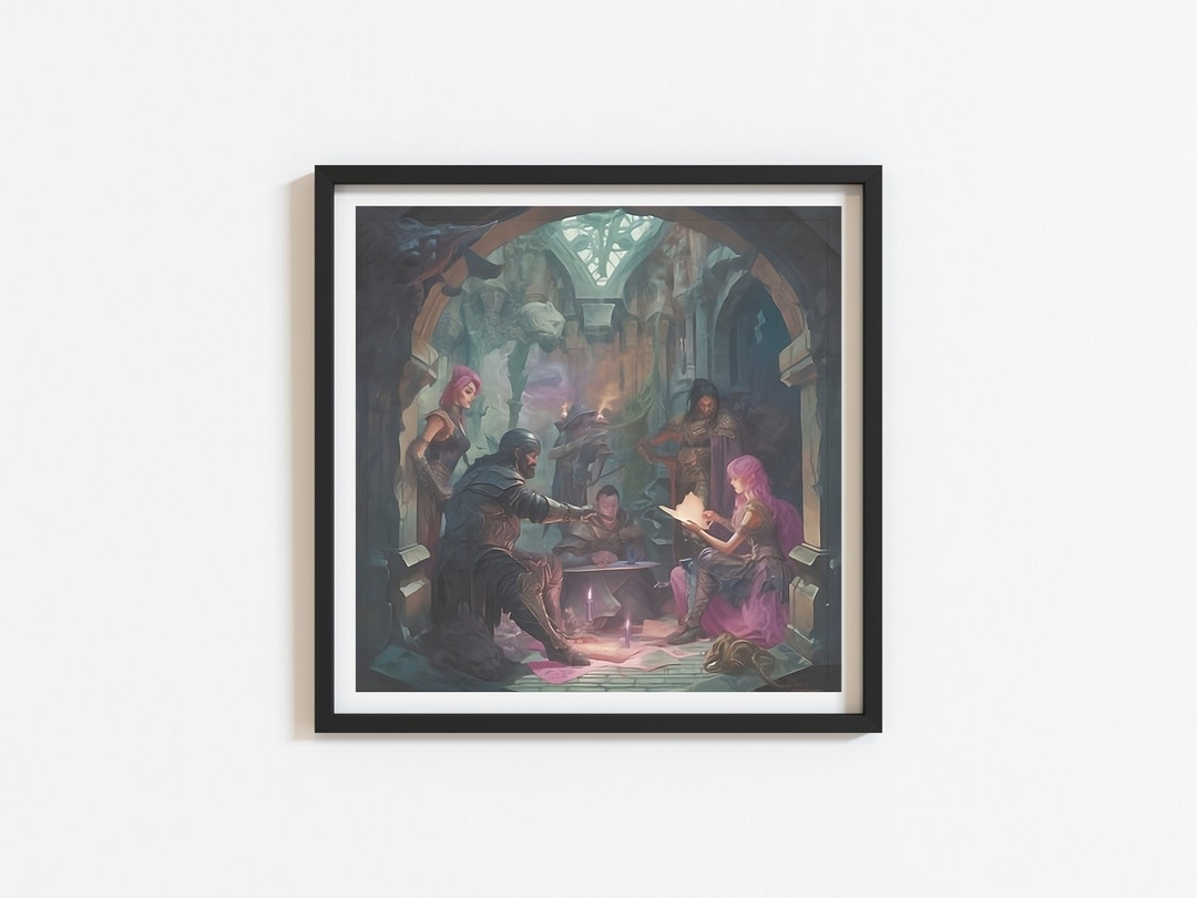 DND Art DND Decor DND Poster Dnd Character Art Role Player Printable ...