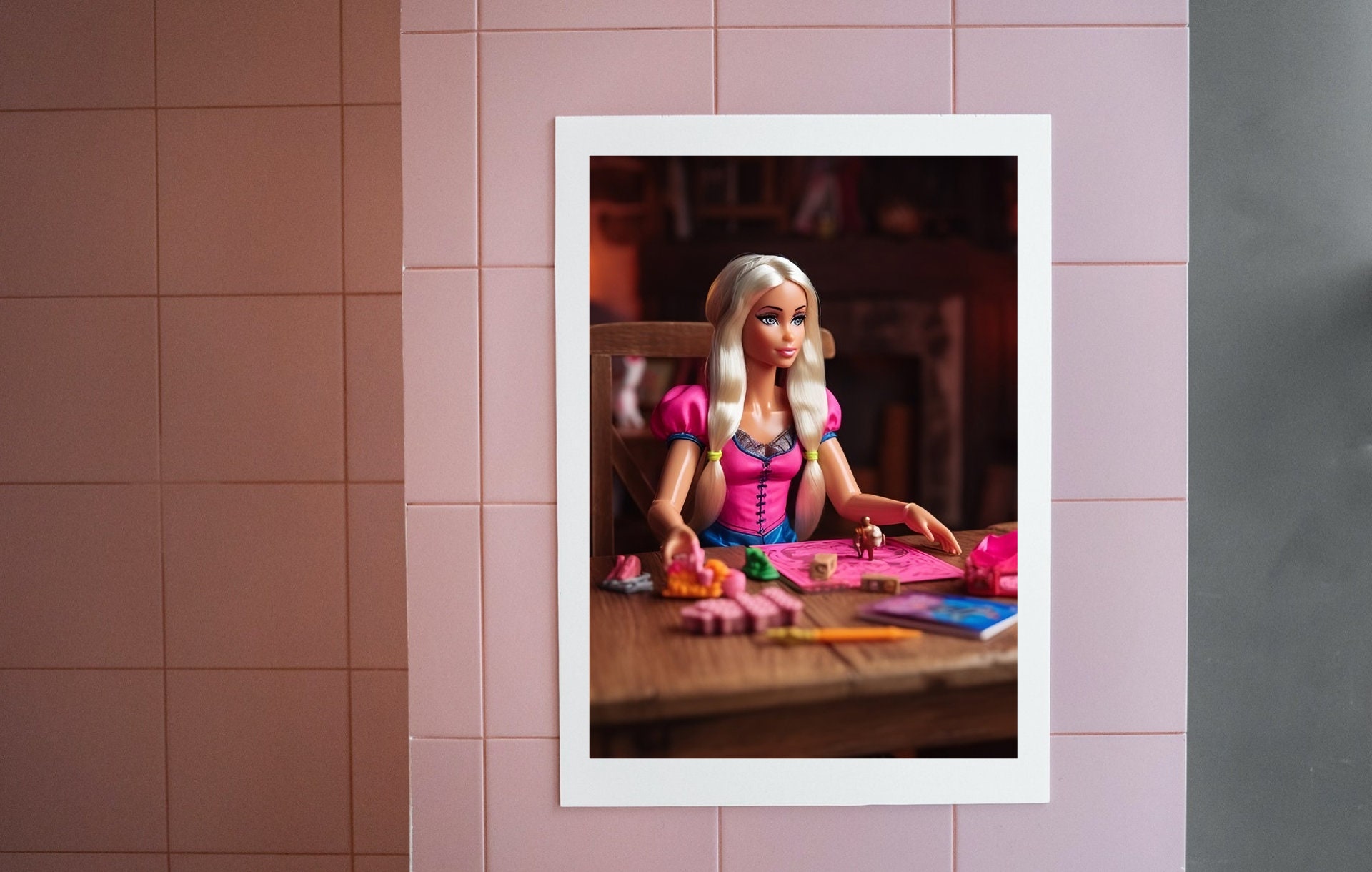 DND Female Mini Poster: Doll DND Board Game Art (digital Download) - Etsy