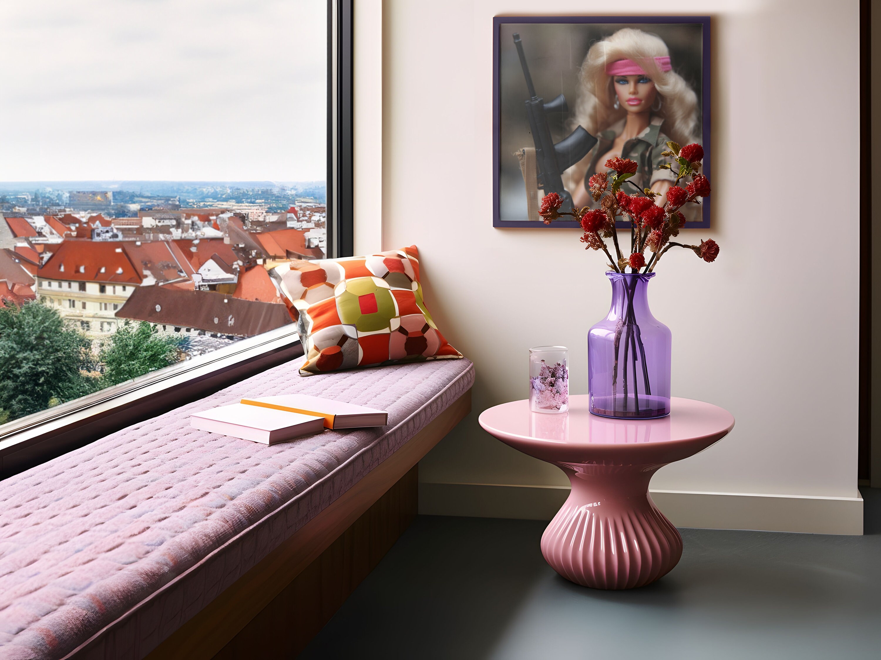 Girly Rambo Poster: Pink Camo Military Doll Art (digital Download) - Etsy