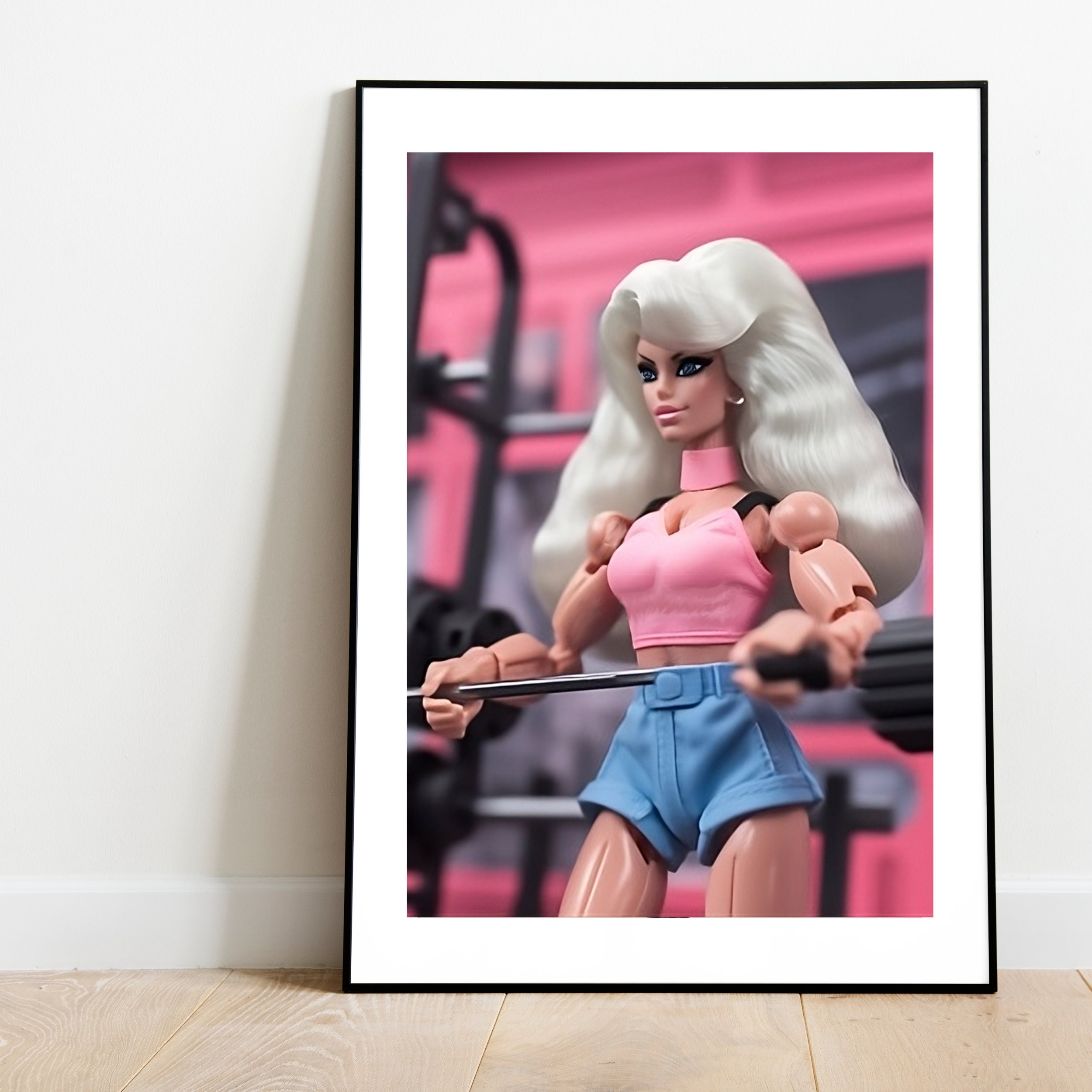 Girl Power Fitness Poster Girly Gym Sign Gym Decor Workout Decor the ...