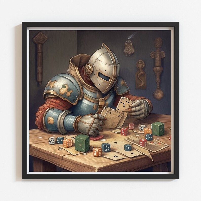 DND Printable Art DND Poster DM Book Cover Dungeons and Dragons Game ...