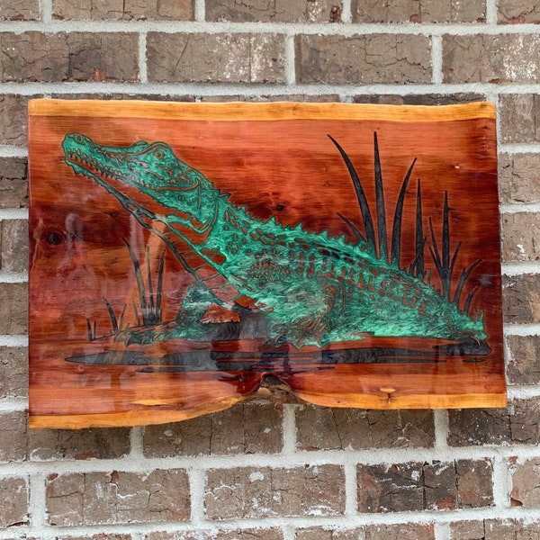 Alligator Wall Decor - Etsy