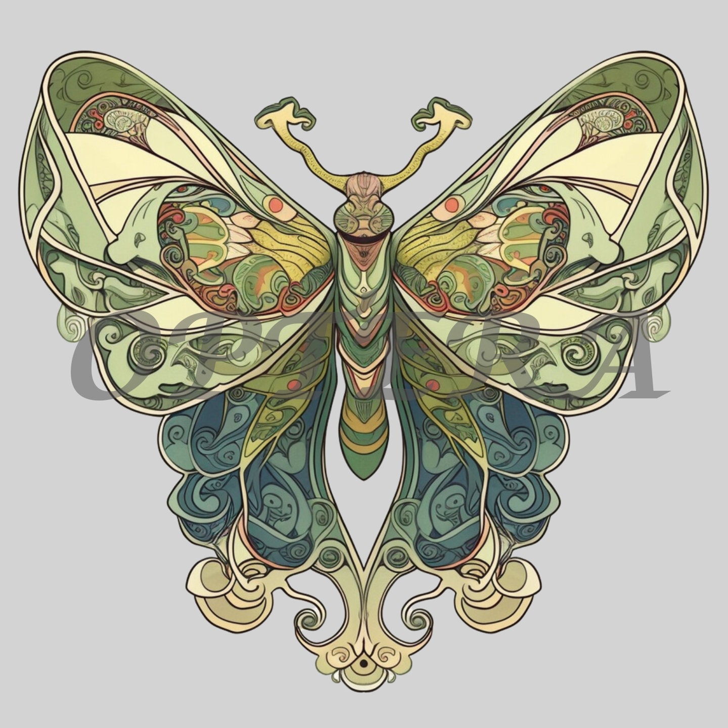 48 Mystical Moths PNG Clipart Bundle 300 DPI High Quality - Etsy