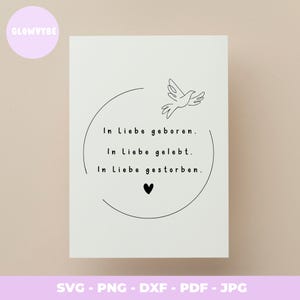 Mourning Plotter Bundle Farewell Funeral Sayings Grave Light German You ...