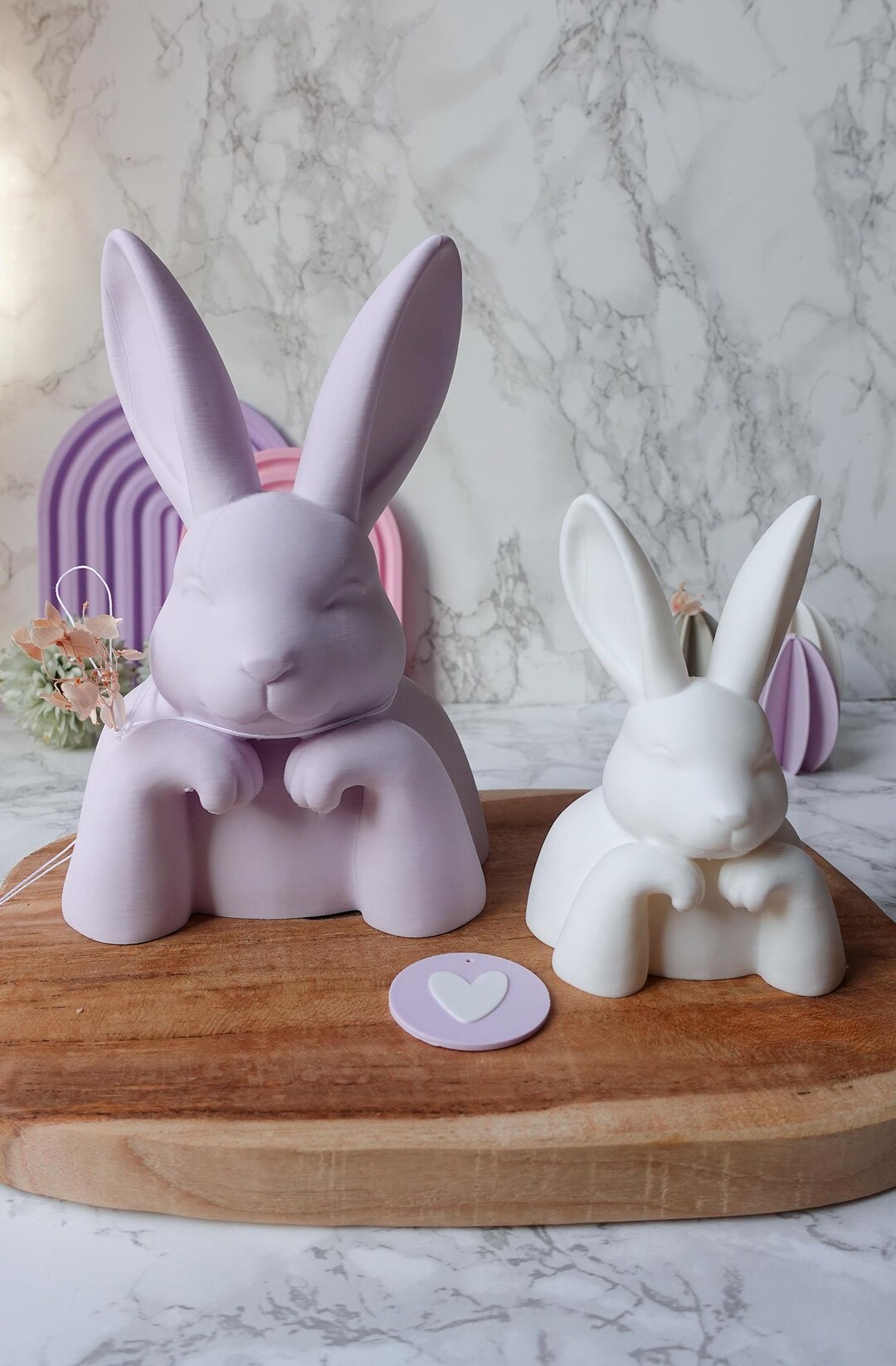 Minimalist Rabbit Bust Easter 3D Print File | STL & 3MF | Spring and ...