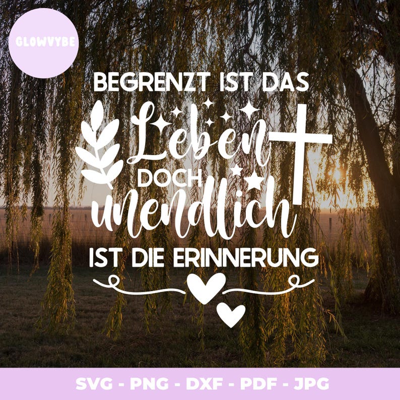 Mourning Plotter Bundle Farewell Funeral Sayings Grave Light German You ...