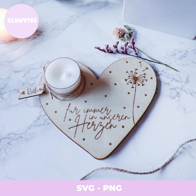 Mourning Tealight Holder Laser File, Candle Holder, Plotter File Laser ...