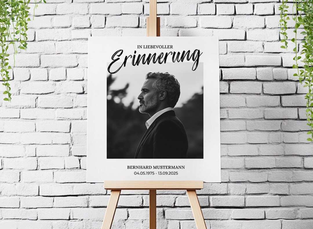 Funeral Welcome Sign, Funeral Poster, Memorial Sign, Funeral Decoration ...