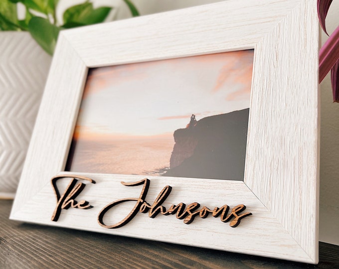 Create Your Own Personalized Picture Frame 4x6 Engraved Custom Wood ...