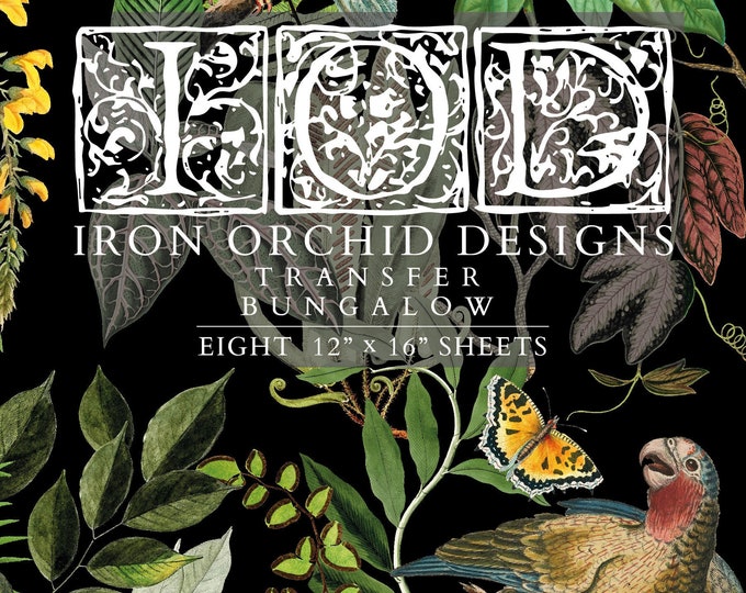 IOD Design Transfer Bungalow 12"x16" (8) Sheet Pad by Iron Orchid ...