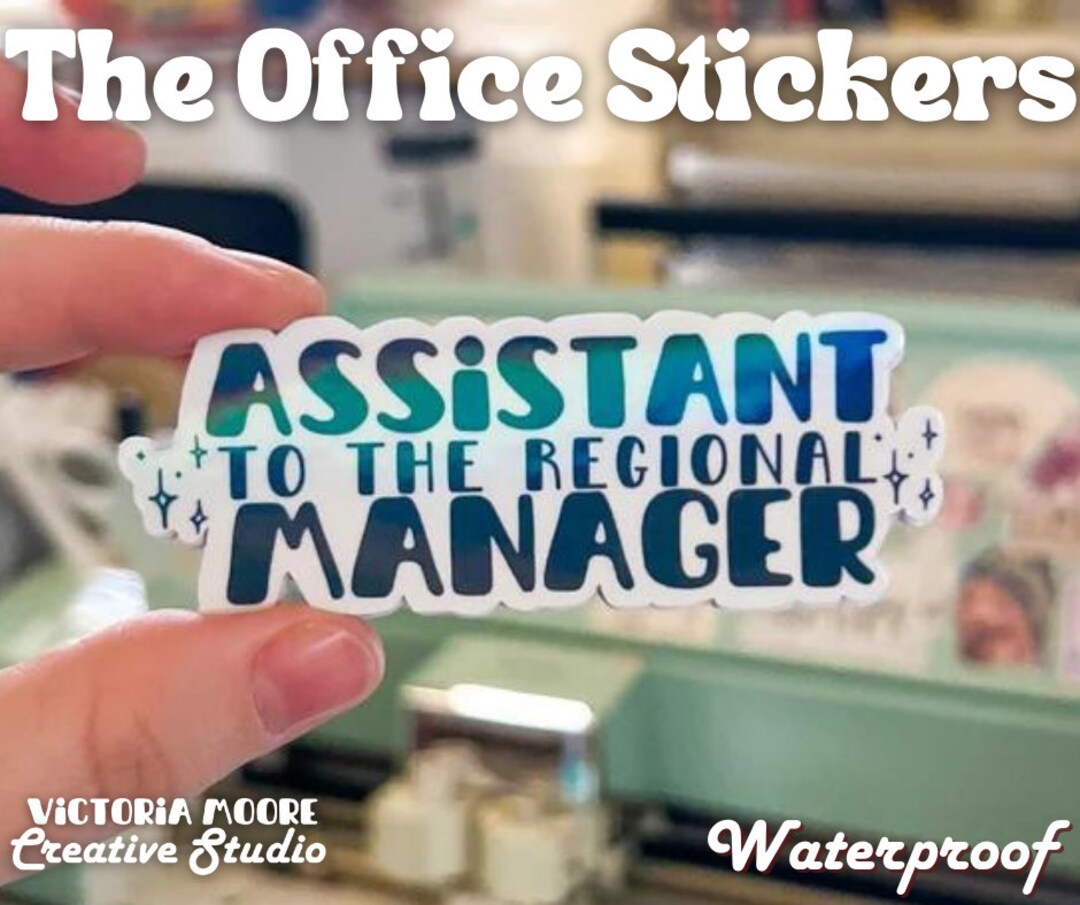 Assistant to the Regional Manager Stickers the Office Meme Vinyl ...
