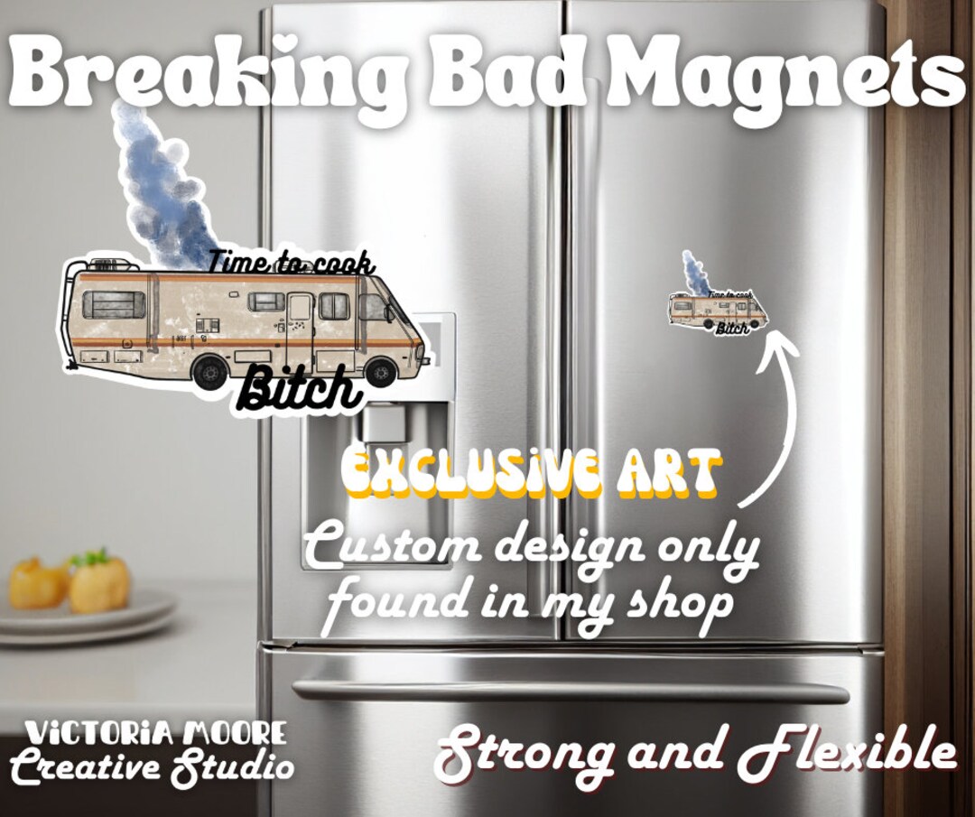 Breaking Bad RV Magnets Vinyl Waterproof Fridge Magnet From Breaking ...