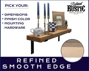 CUSTOM MADE, Live Edge, Solid Wood Shelving. MORE Design Options, Shelf ...