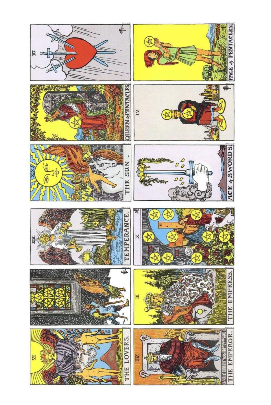 Tarot Card Printable 78 Cards - Printable Tarot Cards - High Resolution ...