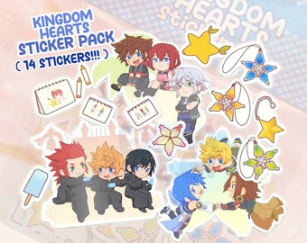 50 Piece Kingdom Hearts Sticker Set - Stickers - Collectible Stickers ...