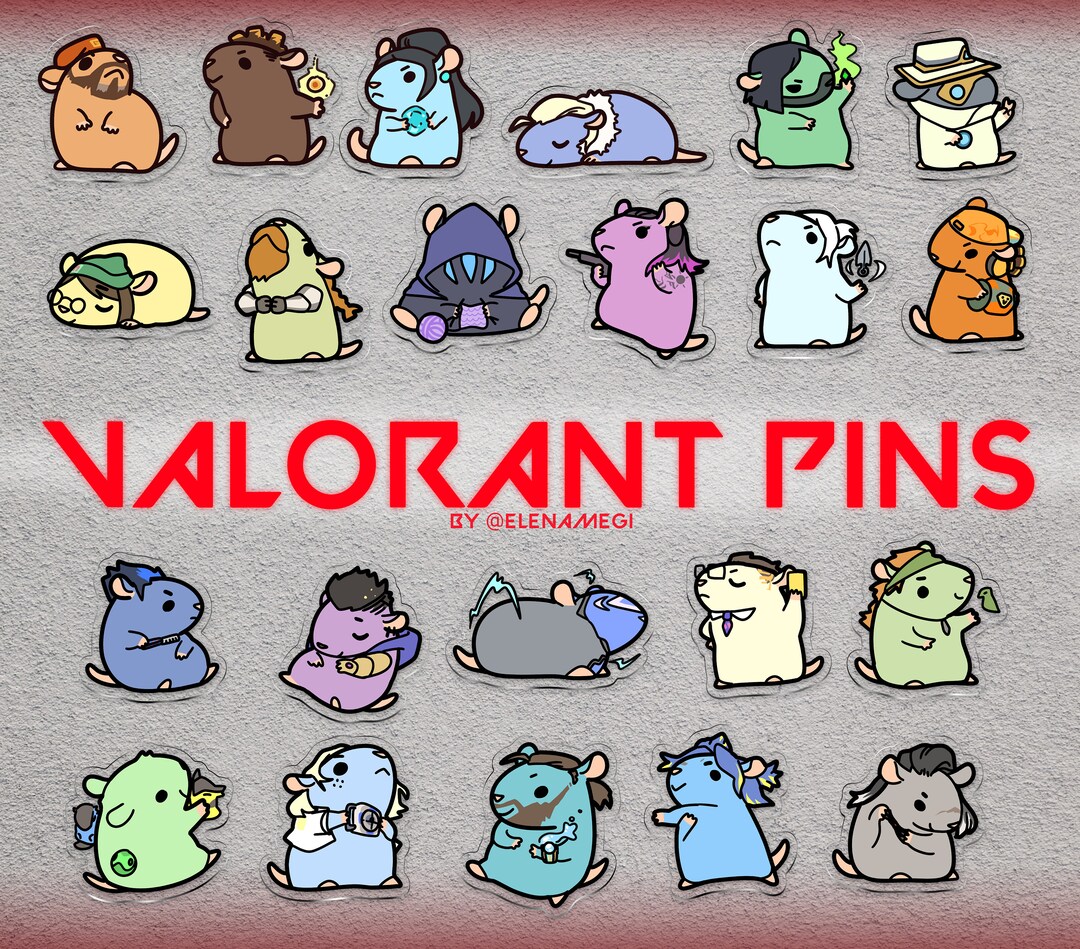 VALORATS ACRYLIC PINS Valorant Rats - Etsy