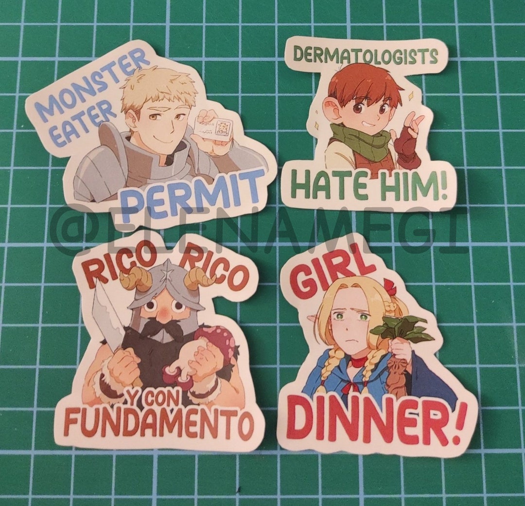 Dungeon Meshi Sticker Ack - Etsy