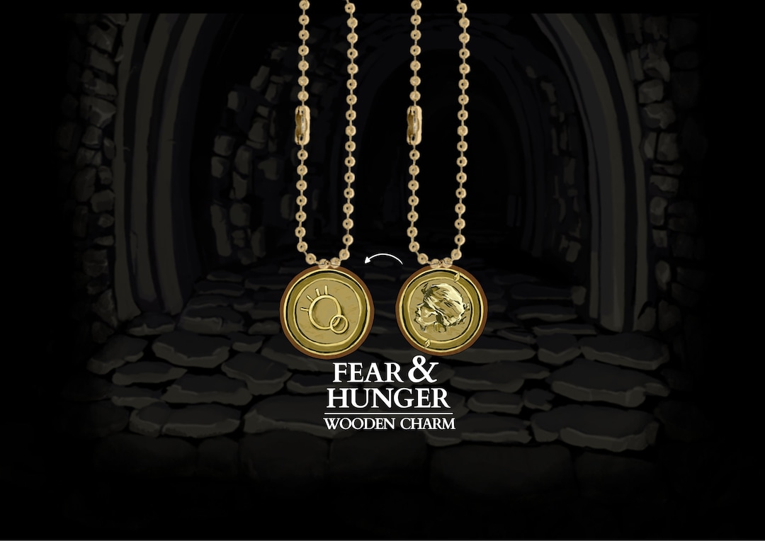 Fear and Hunger Tiny Lucky Coin Charm - Etsy