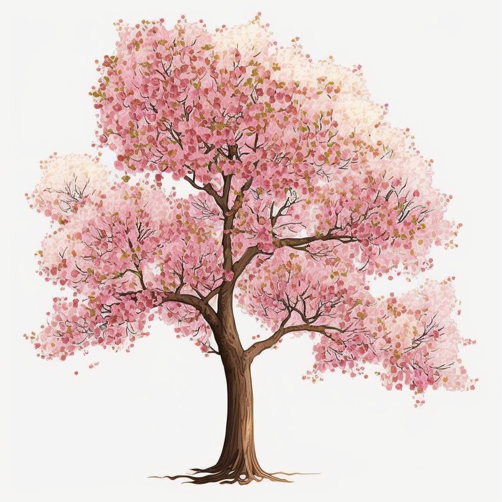 Cherry Blossom Tree Pack 4 (Instant Download) - Etsy