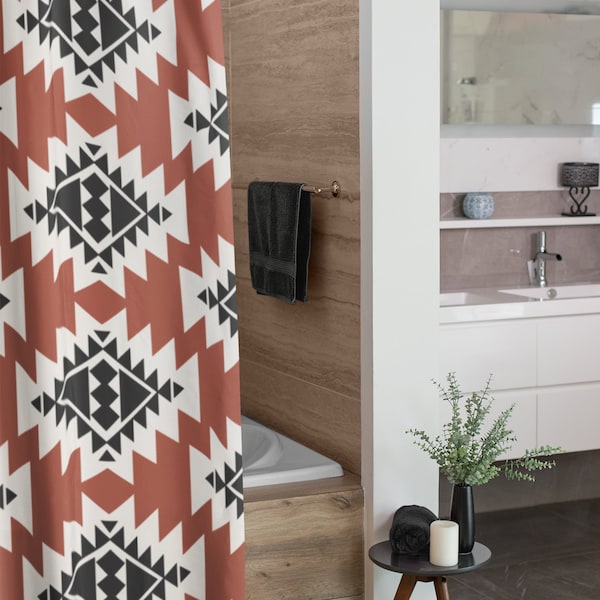 Rust Shower Curtain - Etsy