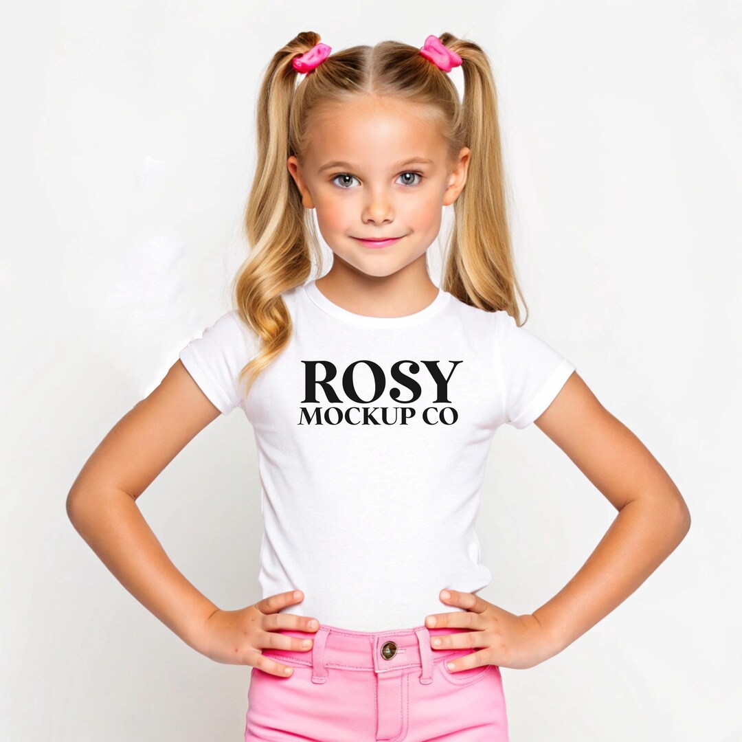 White Girls Tshirt Mockup | Trendy Girl Mock up | 3001T 3321 Bella ...