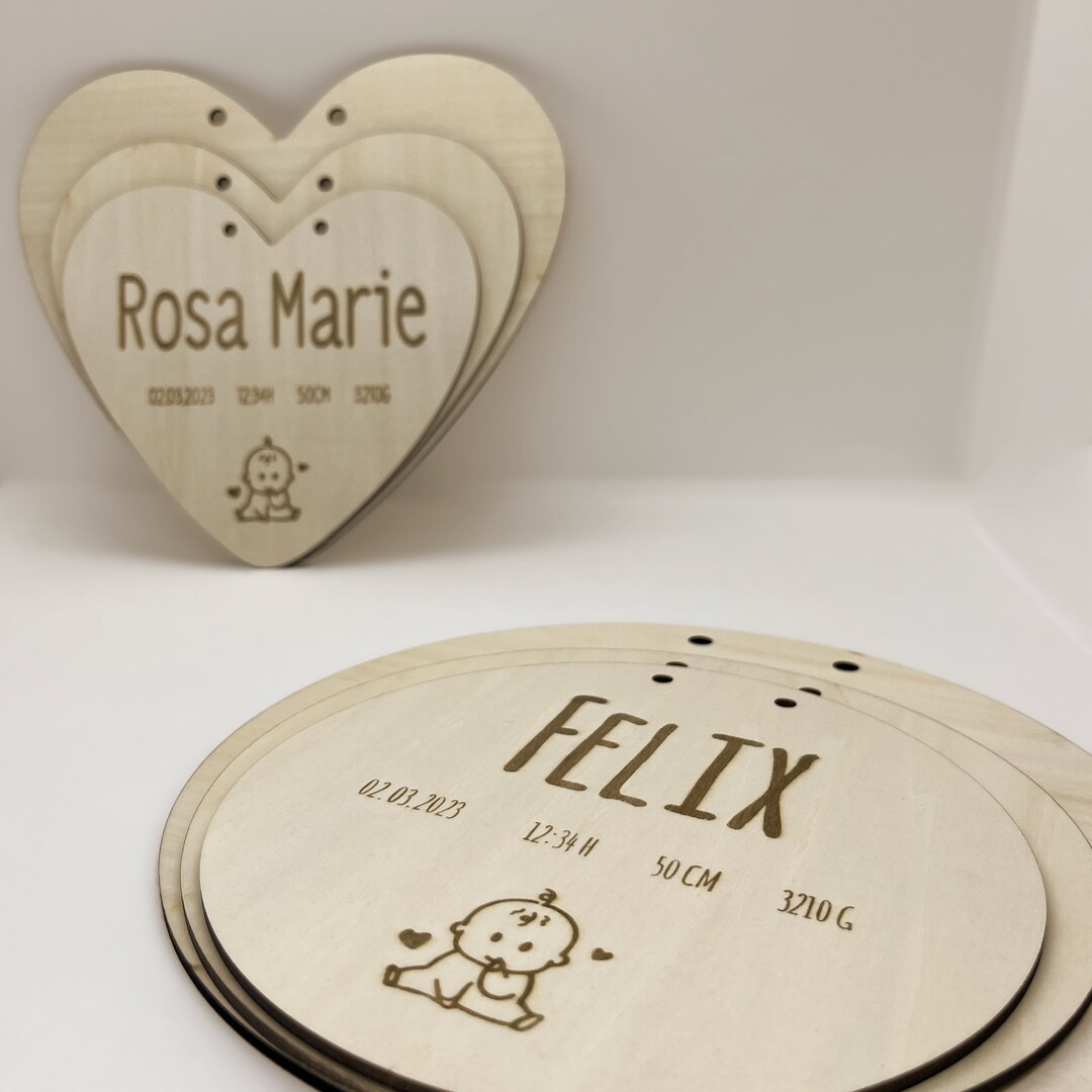 Free Shipping Birth Gift Personalized Birth Tag With Name, Age ...